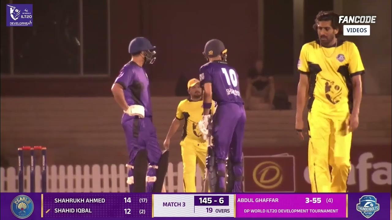 ILT20 Thunderbolts Vs ILT20 Pearls | ILT20 Development Tournament | 2024 | Highlights - YouTube