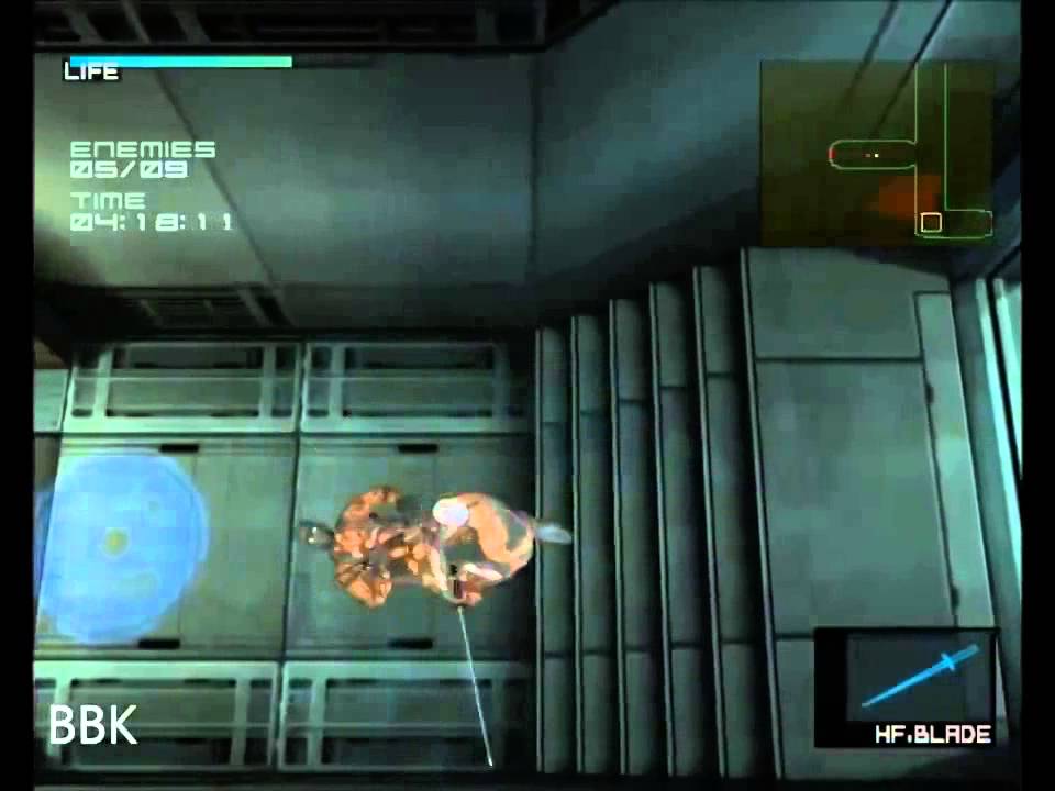 MGS2 VR Mission ninja Raiden Elimination mode - YouTube