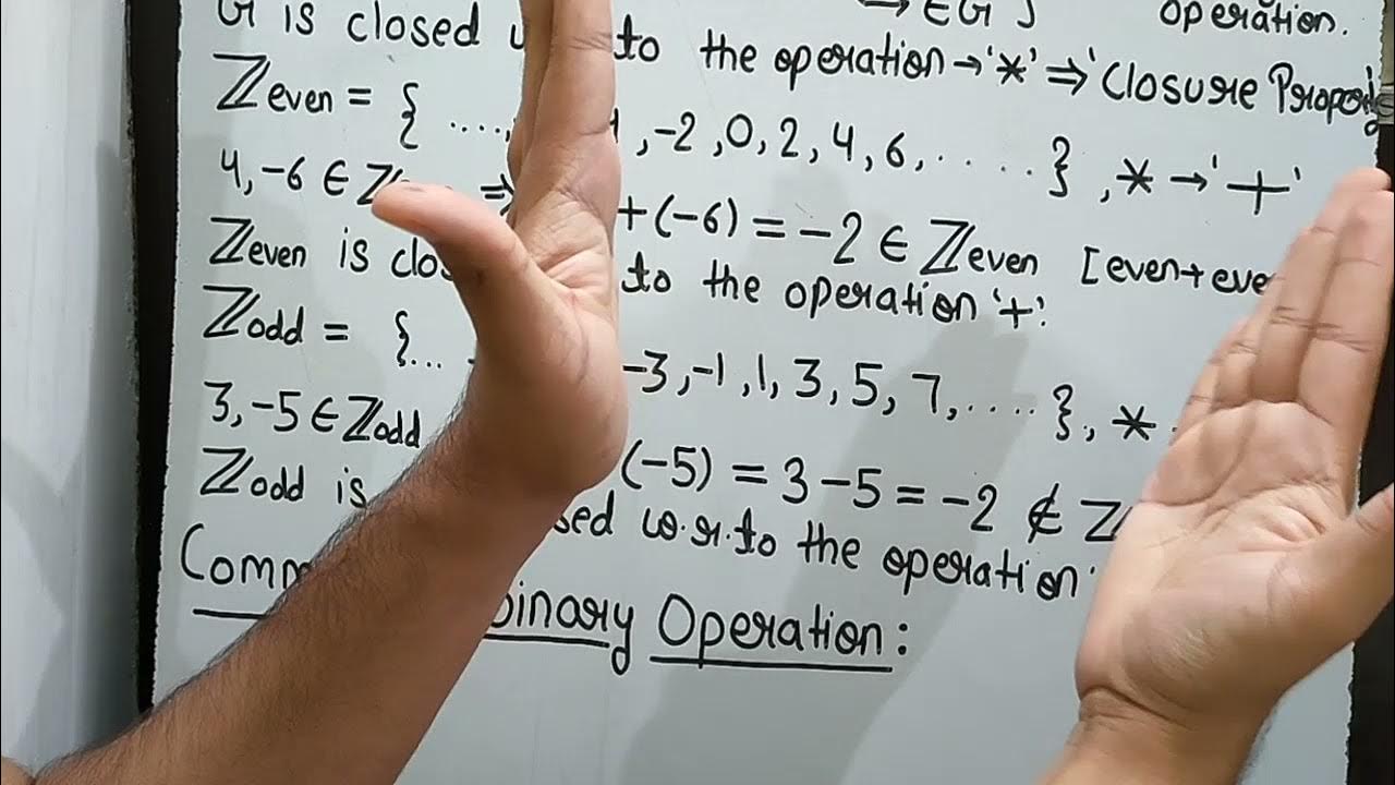 Group Theory |Closure Property| Commutative, Associative Binary Operation |Lecture 2| Theta ...