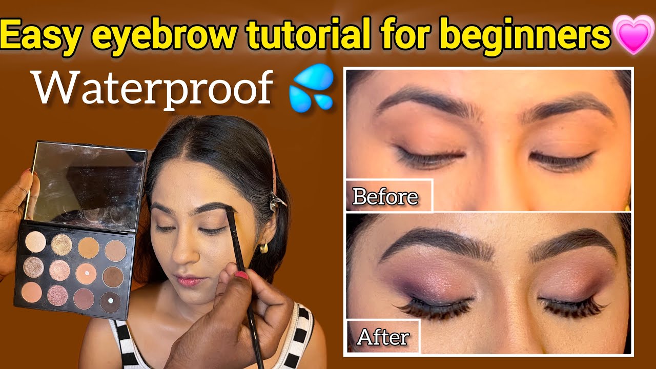 Easy eyebrow tutorial♥️ - YouTube
