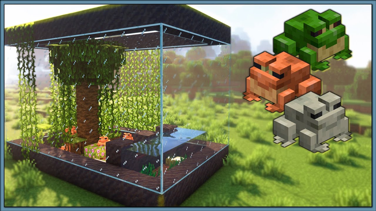 How To Build A Frog Enclosure Terrarium Paludarium In Minecraft 1 how-to-build-a-frog-enclosure-terrarium-paludarium-in-minecraft-1