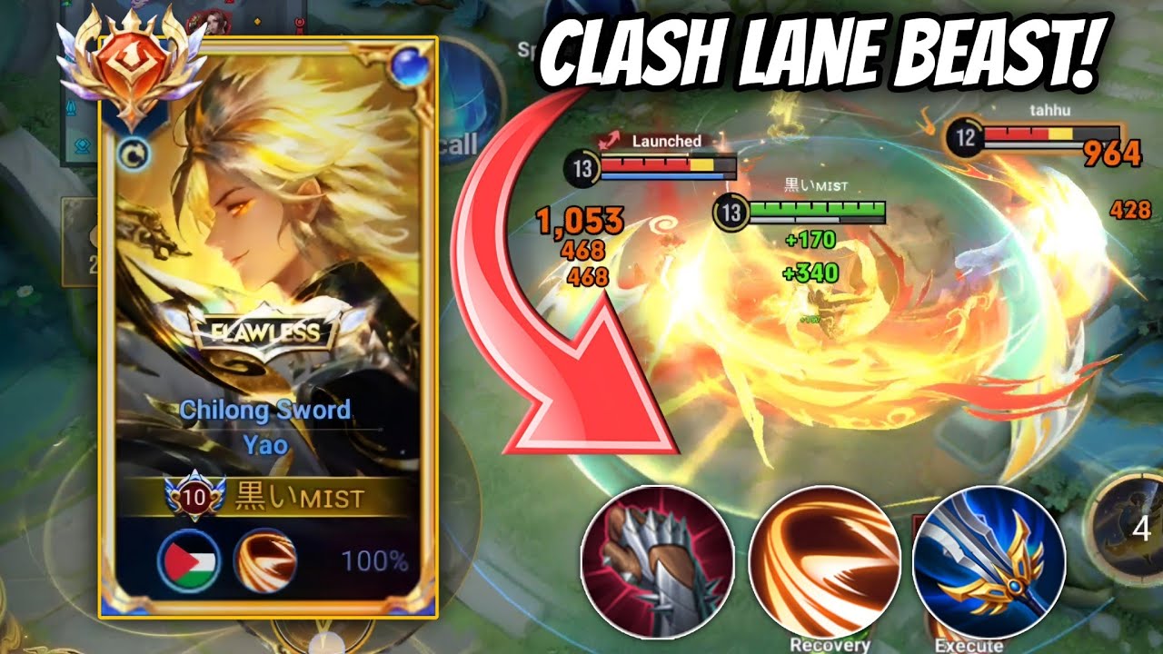 Yao Clash Lane is Back 🔥 Insanely powerful in clash? Honor of kings ...