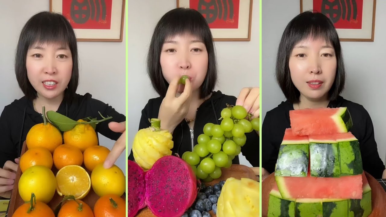 Chinese mixed fruit กินผลไม้รวมแบบชาวจีน 중국 혼합 과일 Kinesko miješano voće ...