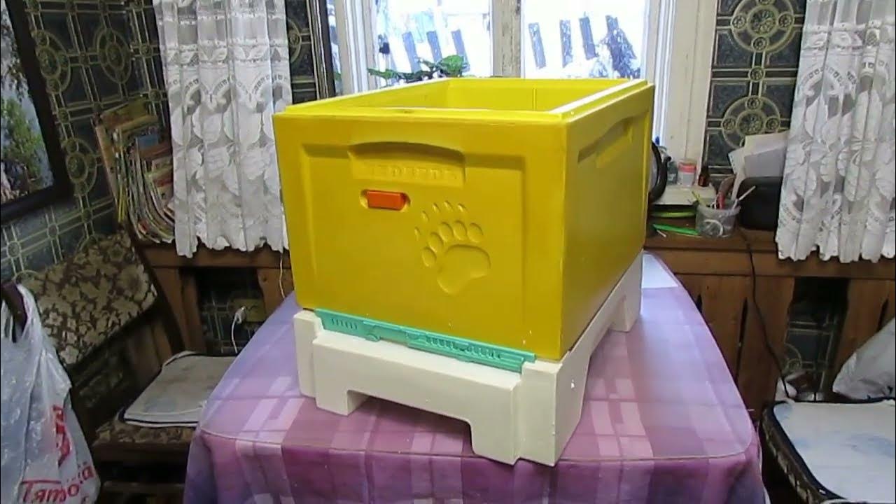улей ППУ Медведь на пасеке - ставлю на улей Медведь высокое сетчатое ...