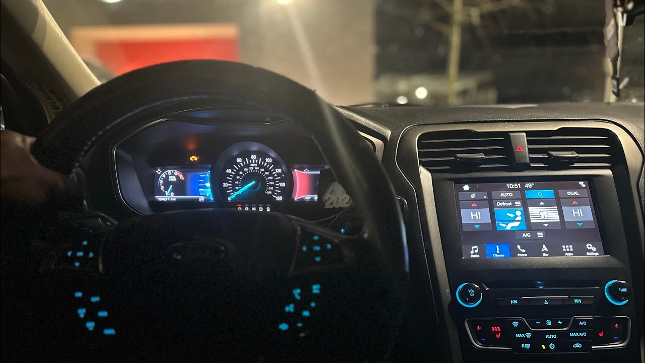 Ford Fusion FWD POV night drive sport mode - YouTube