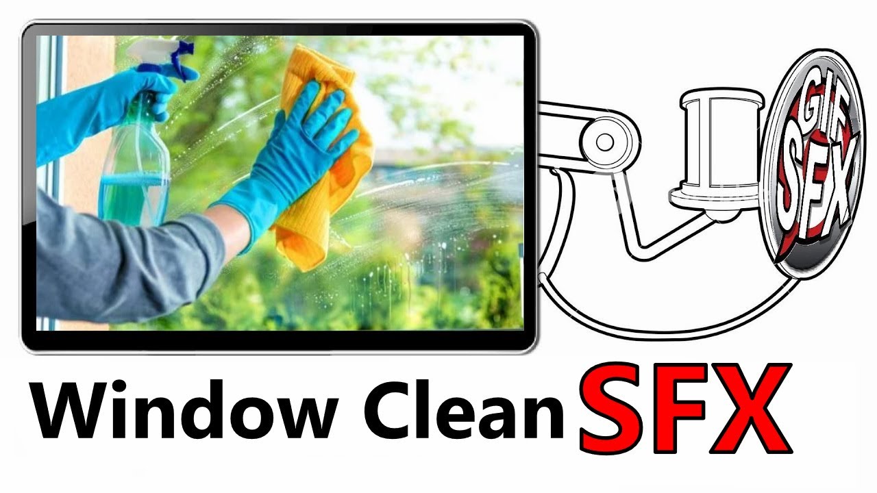 Window Squeak Clean Sound Effects - Glass Wipe SFX - YouTube