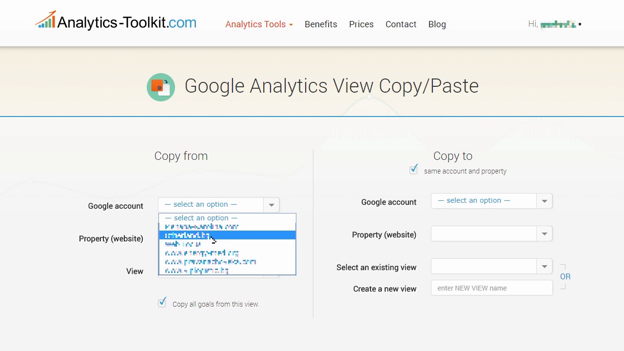 Google Analytics Copy Paste - Tool Demo - YouTube