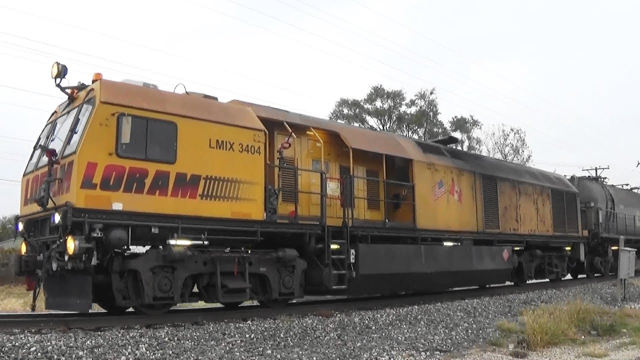 Loram Rail Grinder- LMIX 3404, Bettendorf, IA, 10/19/18 - YouTube