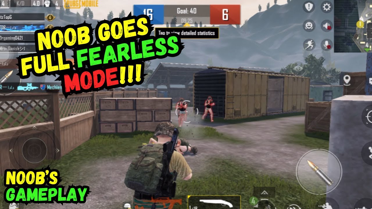 Noob Goes Full Fearless Mode! - PUBG Mobile Team DeathMatch #27 ...