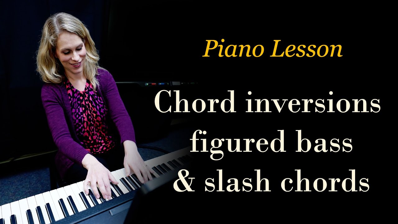 How to Play Triad Chord Inversions: figured bass & slash chords ...
