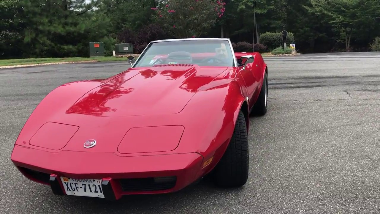 1975 Red Corvette Convertible from THE VETTE NET - YouTube