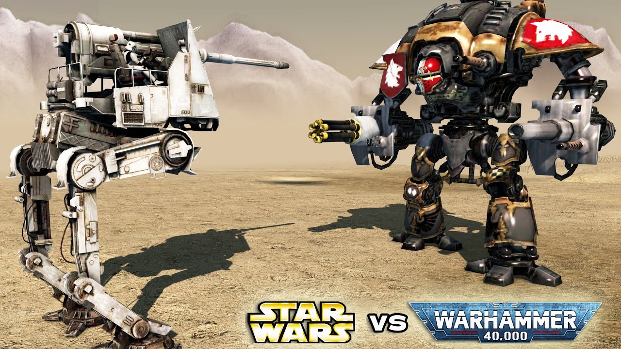 STAR WARS vs WARHAMMER 40K - Galactic Empire vs Imperial Guard [4K ...