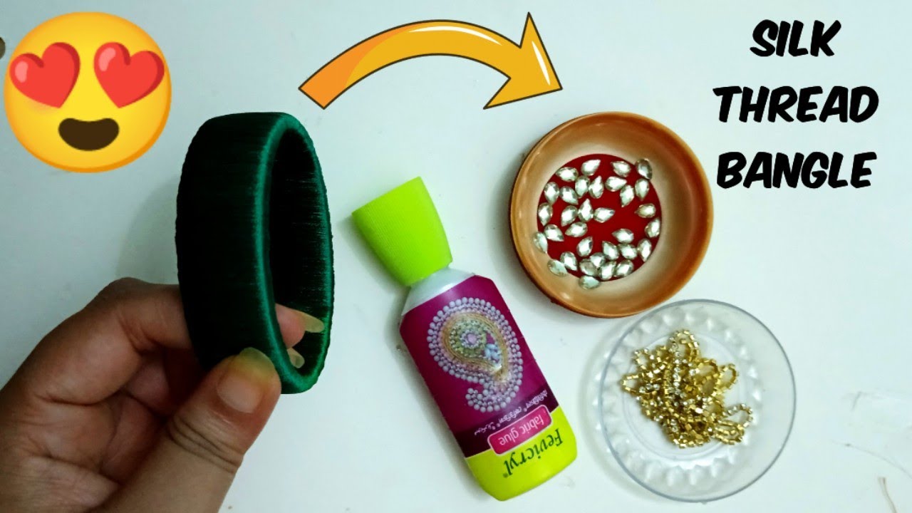 Handmade Silk Thread Bangle Making😍😍 | New Design.. | #trending #viral #youtube - YouTube