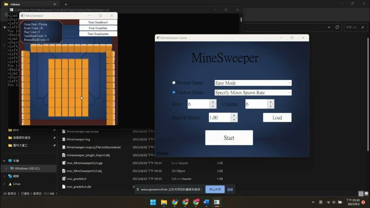 OOP game project --- MineSweeper demo_video - YouTube