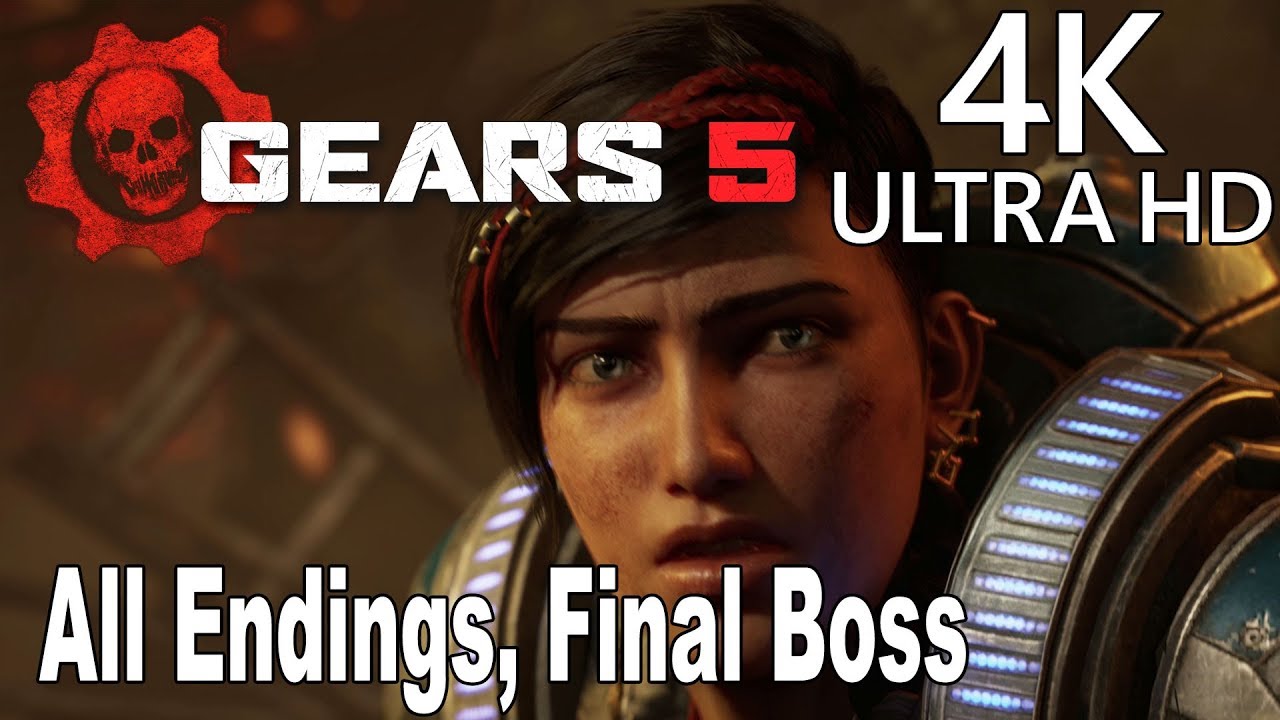 Gears 5 - All Endings and Final Boss [4K 2160P/60FPS] - YouTube