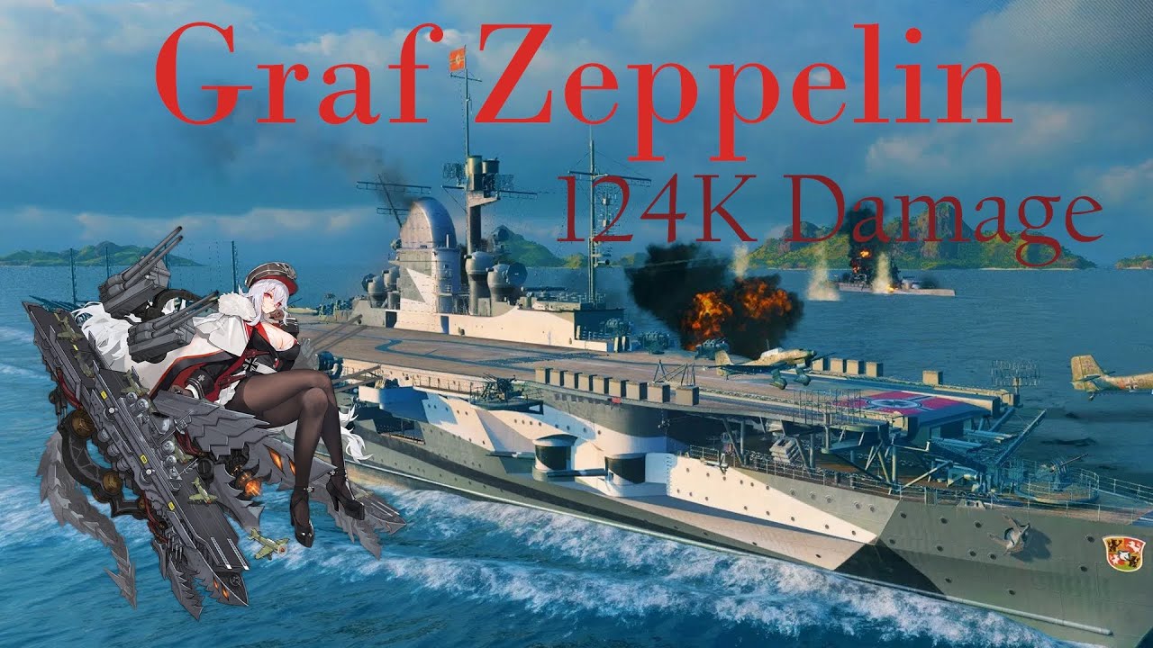 [World of Warship]CV of German "Graf Zeppelin" - YouTube