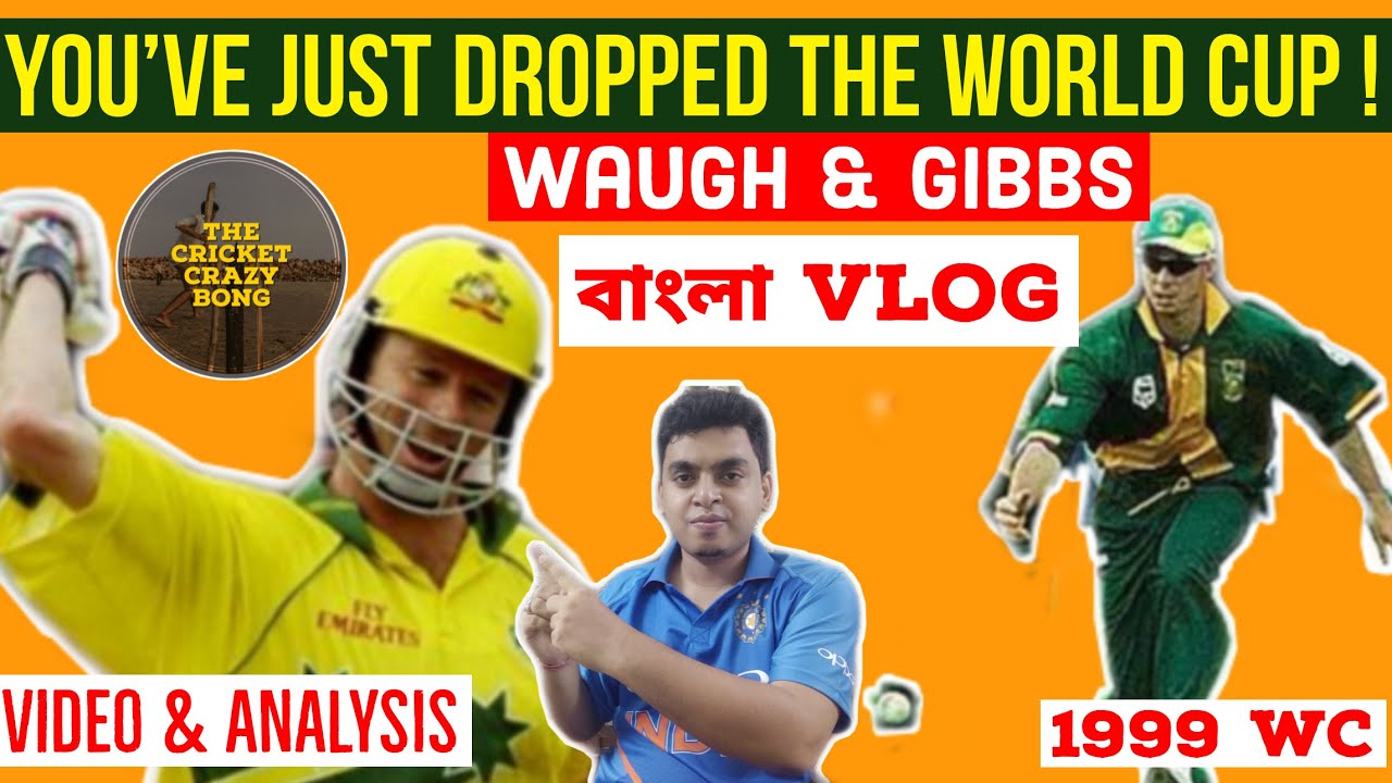 Hershelle Gibbs Drop the catch | Steve Waugh Match Winning Century ...