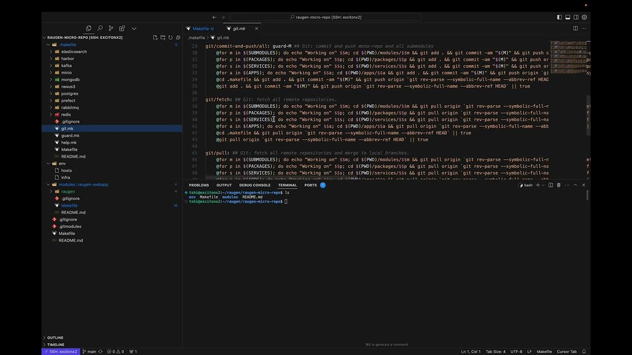 Micro-repo: Makefile scripts that commit codes to Github repositories in single command line ...
