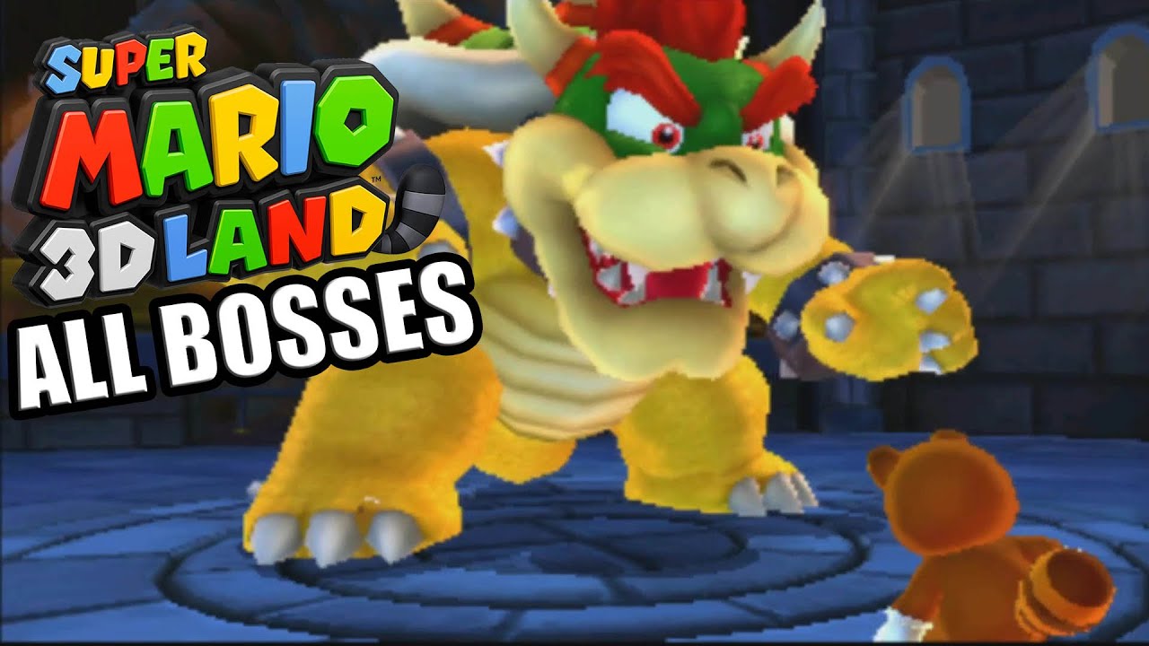 Super Mario 3D Land All Bosses - YouTube