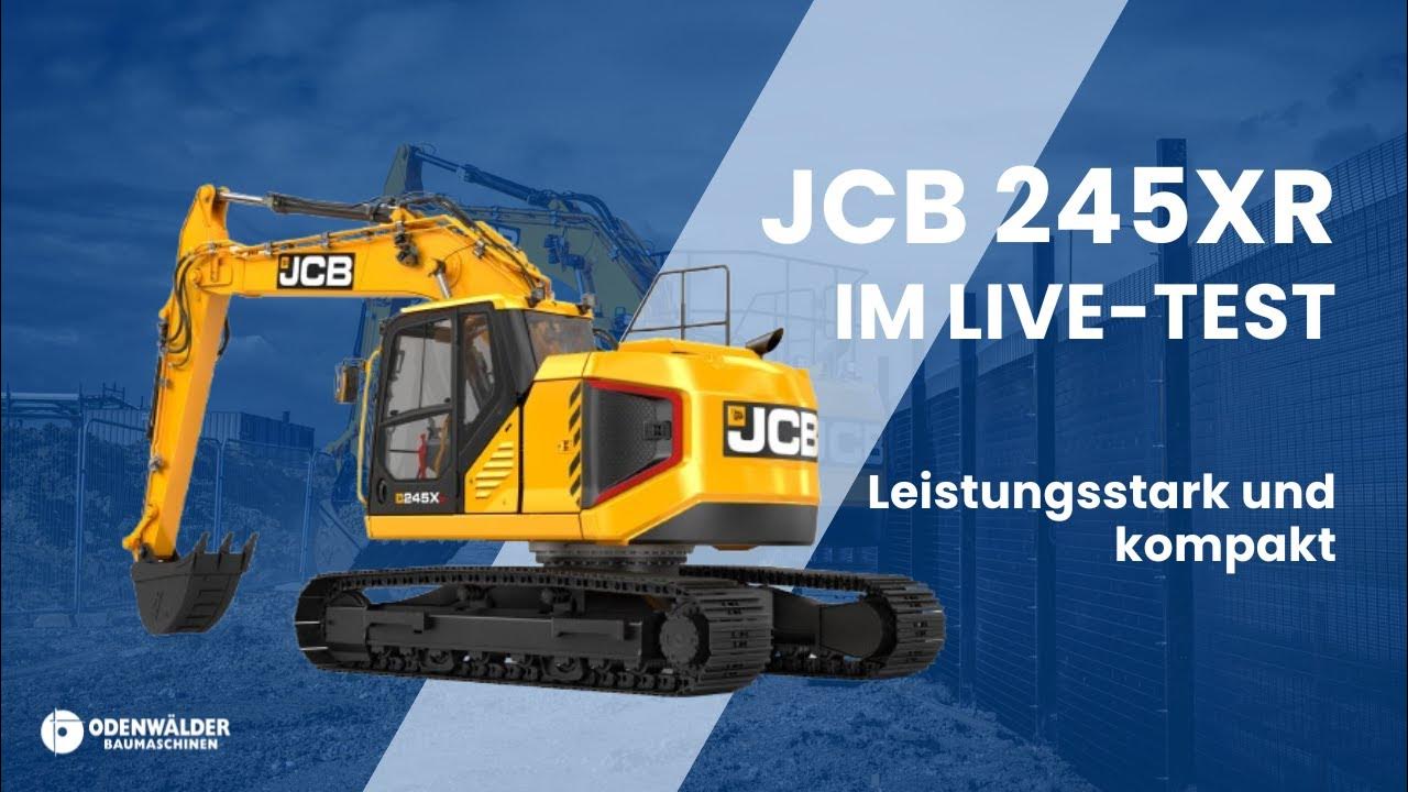 Neuer Kettenbagger JCB 245XR im Einsatz - YouTube