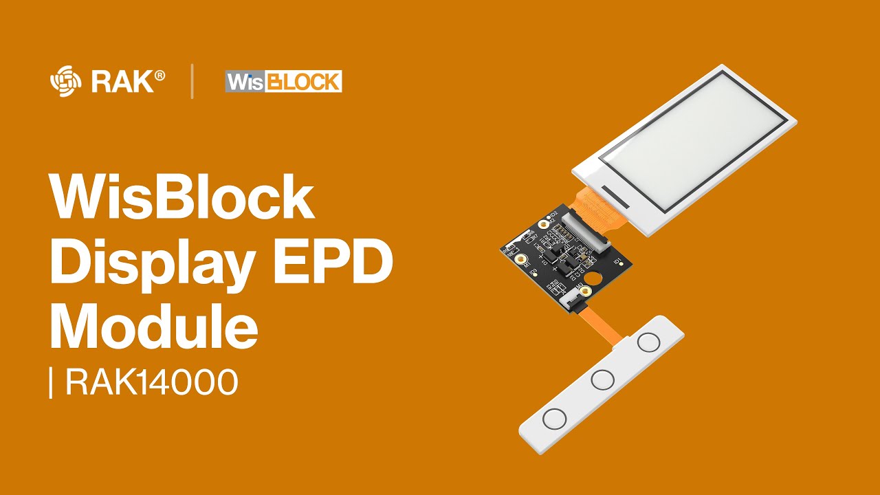 WisBlock Display EPD Module RAK14000 - YouTube