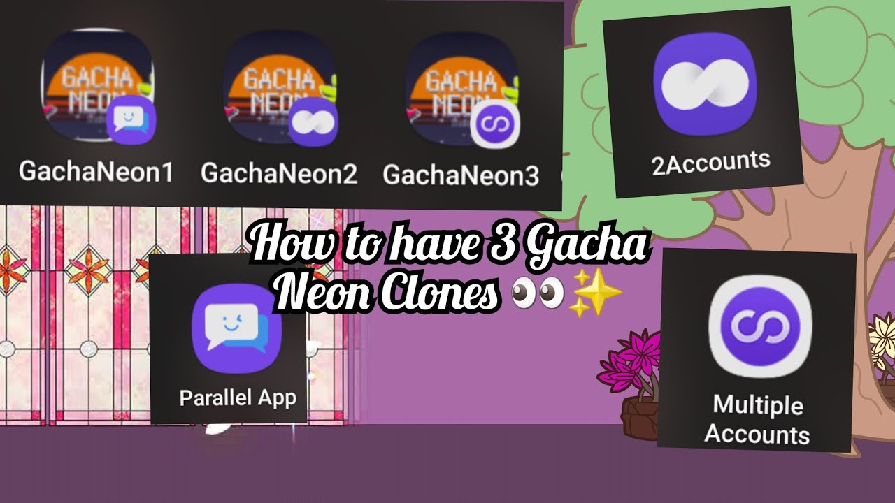 How To Have 3 Gacha Neon Clones 👀 - YouTube