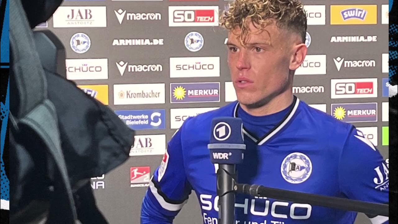 Arminia Bielefeld - SpVgg Greuther Fürth 1:1 Ulrich Zwetz Interview Robin Hack - YouTube