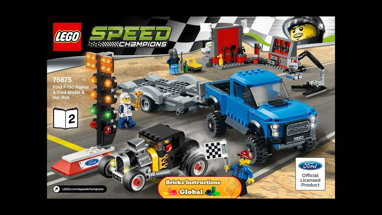 Lego 75875. Ford F-150 Raptor and Ford Model A hot rod. LEGO Speed ...