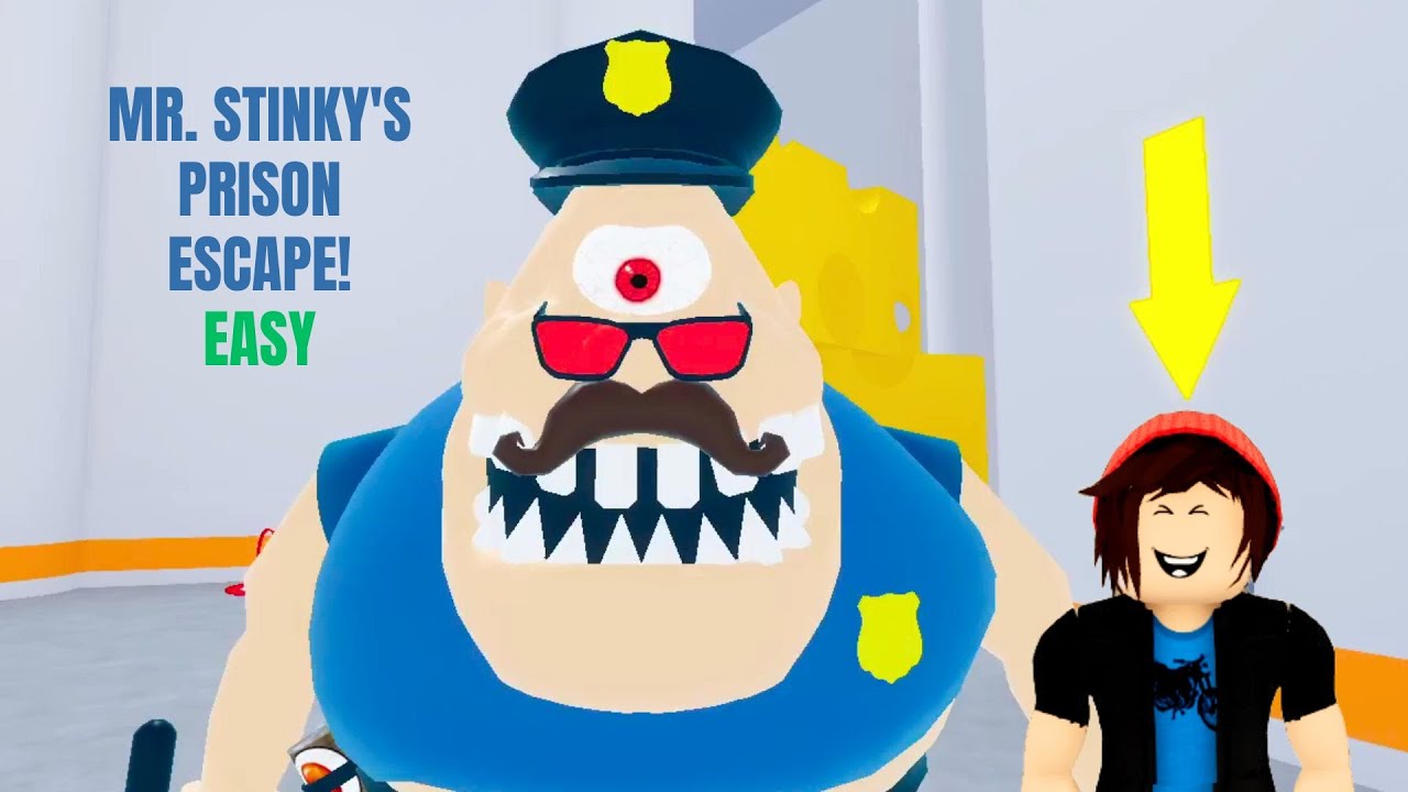 Mr. Stinky's Prison Escape! Easy Mode Roblox Gameplay Walkthrough - YouTube