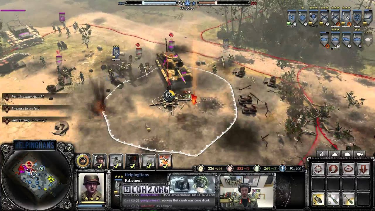 CoH2 - Full Health JagdTiger KIA by 2 Rifles - YouTube