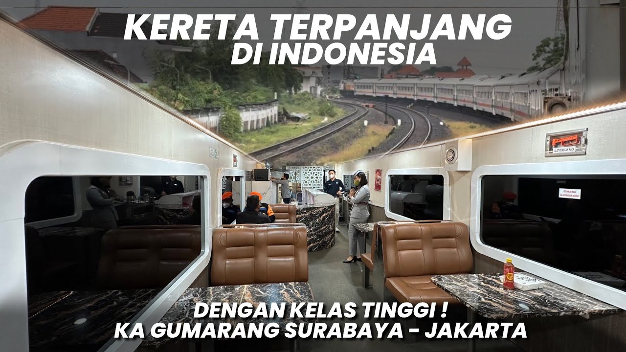 KERETA TERPANJANG DENGAN KASTA TERTINGGI DI INDONESIA‼️Naik Kereta Api ...