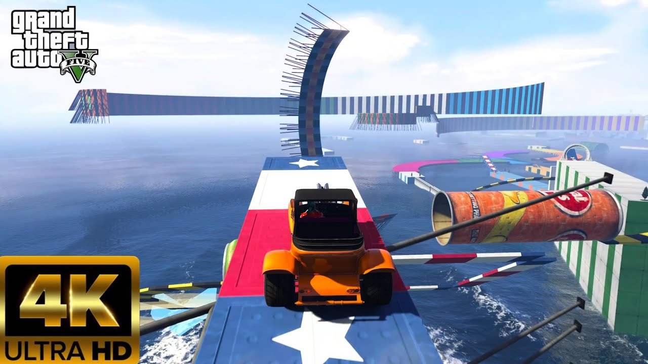 GTA5 Online parkour - 4K ultra HD Insane Vintage Car Wallride Kawaii ...