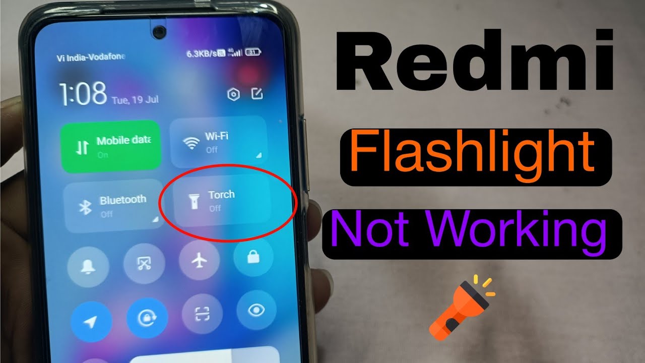 redmi flashlight not working | redmi y2 front flash light setting - YouTube
