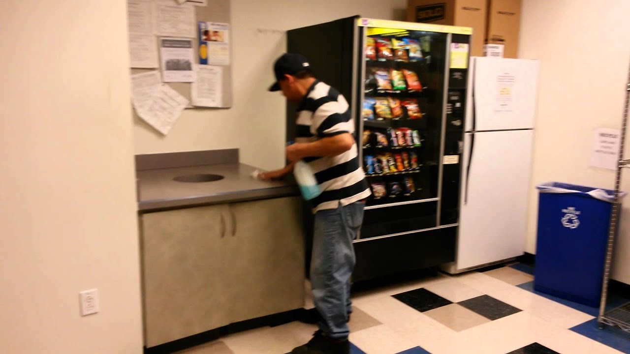 Cleaning the break room - YouTube