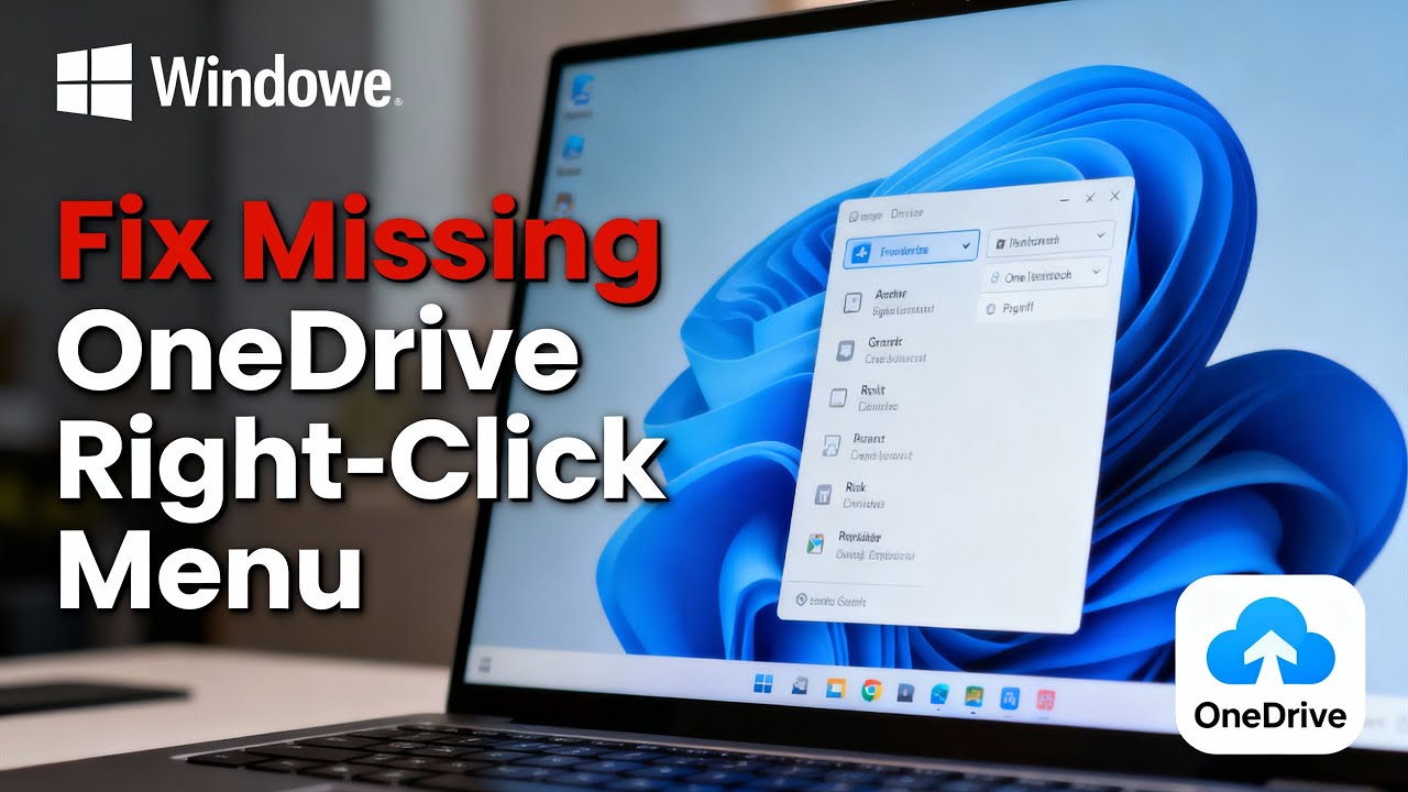 Fix Missing OneDrive Right-Click Menu Options in Windows 11 - YouTube
