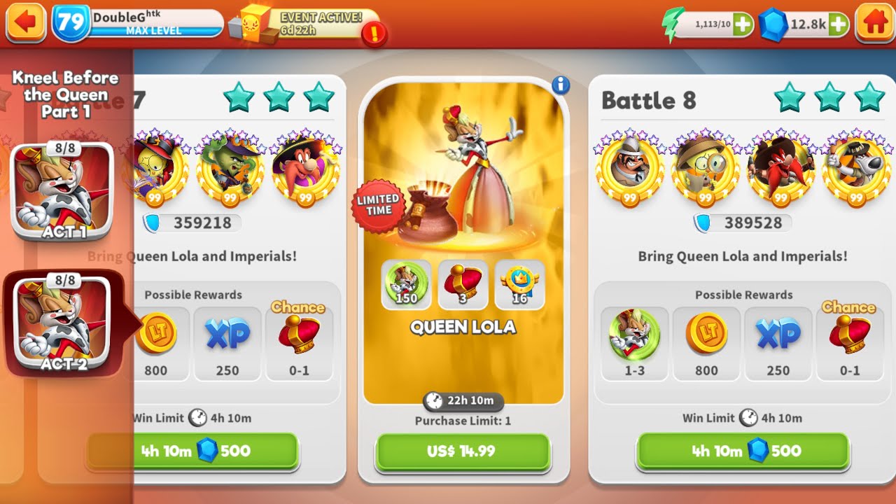 Queen Lola: Kneel Before the Queen, Part 1: Act 1&2 [3 Imperials] | Looney Tunes: World of ...