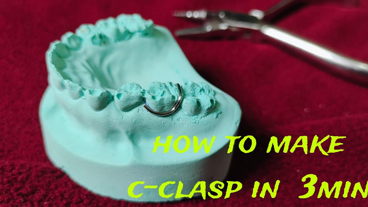 Fabrication of C-clasp | Three-quarter clasp | 3/4 clasp ...