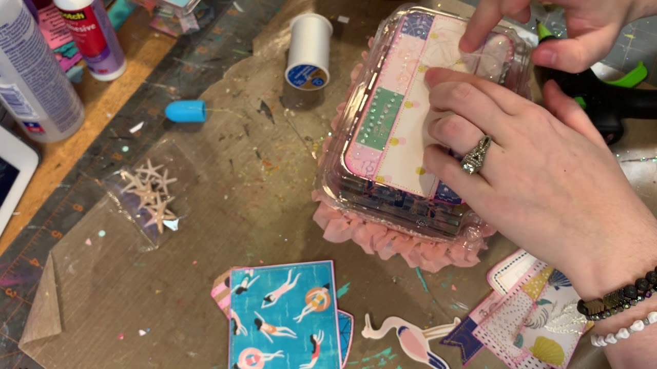 | Maggie Holmes Sunny Days | Altered Fruit Container | Process Tutorial ...