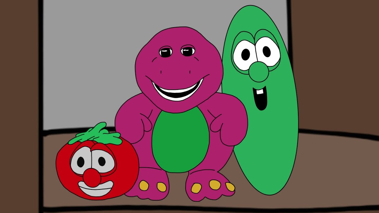 Barney Doll Wink HomeMade 125 (Veggietales Edition)🍅🥒 ️💚 - YouTube