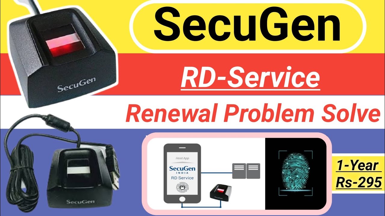 How To Solve SecuGen Hamster Pro 20 RD Service Renewal Problem| Hamster ...