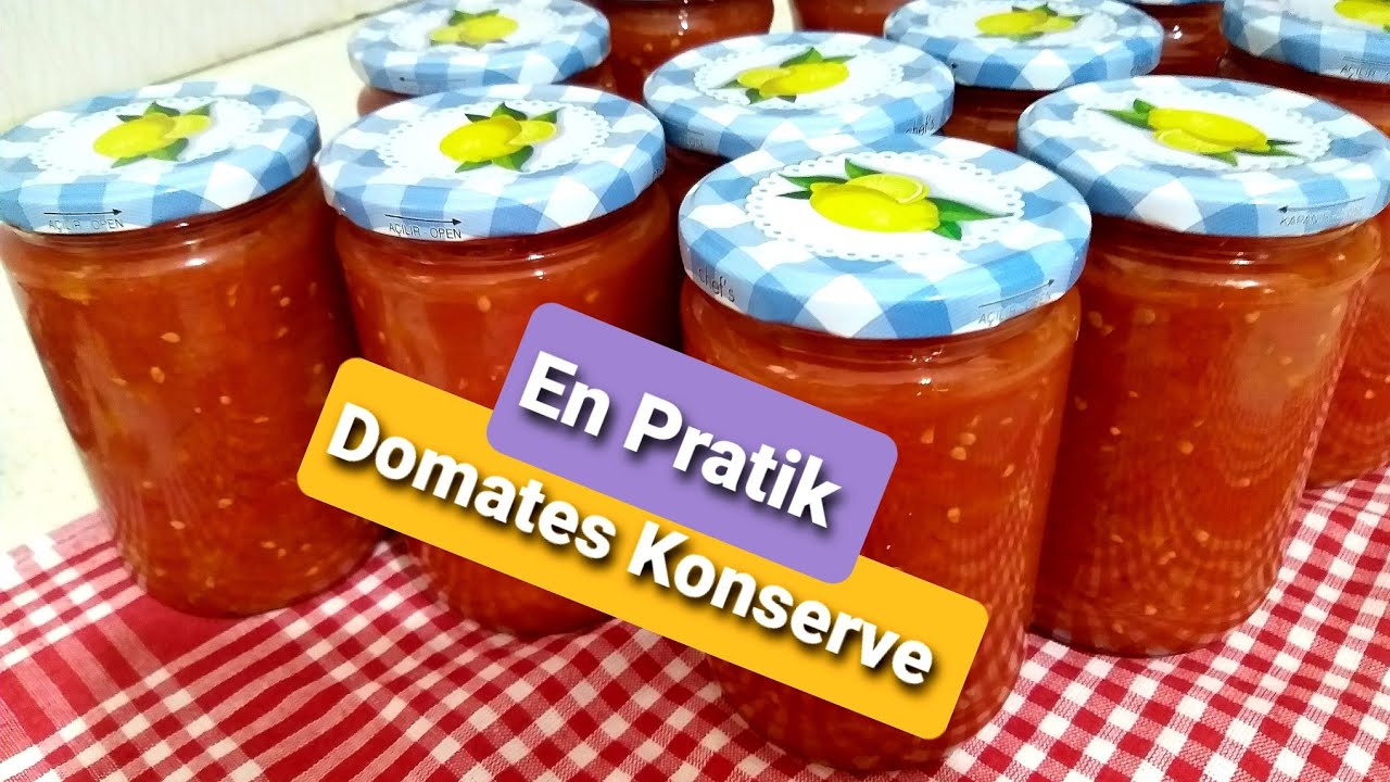En Pratik Domates Konserve Nasıl Yapılır / 2 Yıl Bile Dayanır Bozulmaz🍅 ...
