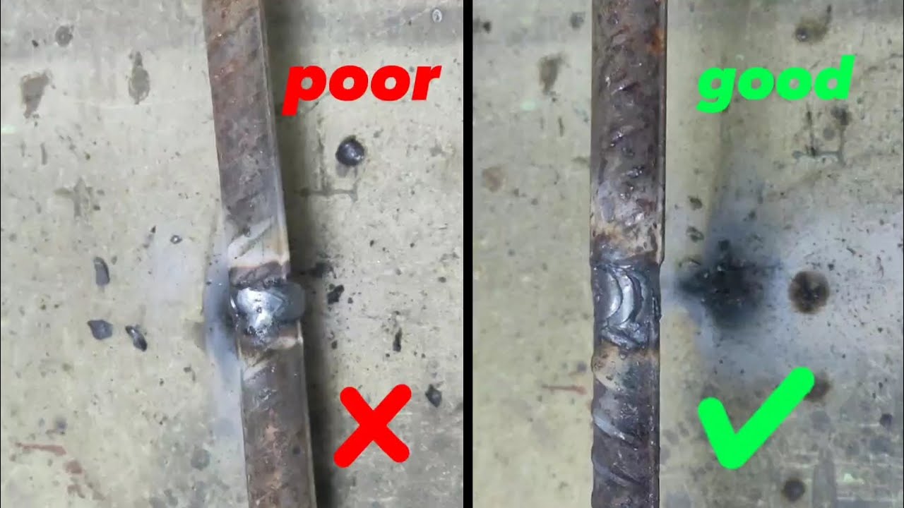 few welders knows how to weld proper good penetration of deform bar ...
