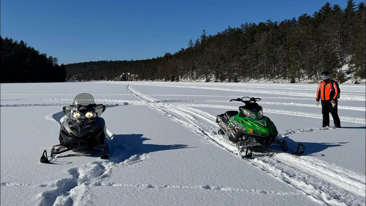 Arctic Cat Crossfire & Polaris IQ Turbo Cruising Black Bay - YouTube