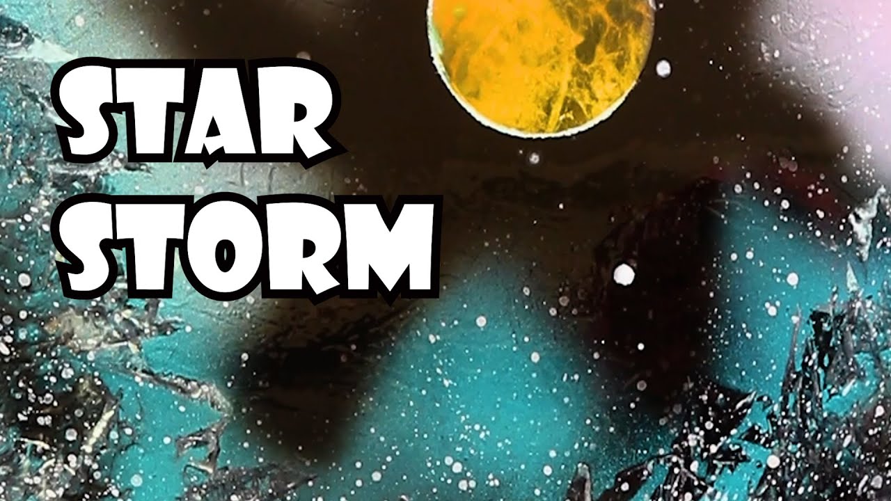 Unveiling the Beauty: Star Storm Painting with Spray Paint - YouTube