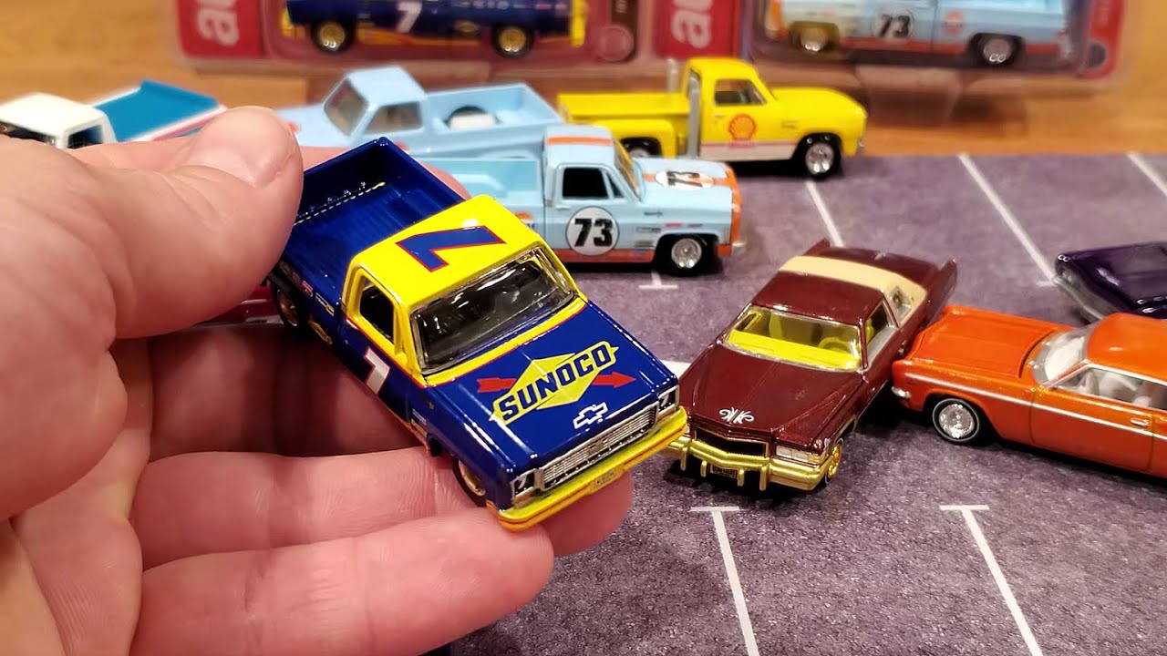 Auto World 1973 Chevy Cheyenne Racing Trucks and LOW RIDERS - YouTube