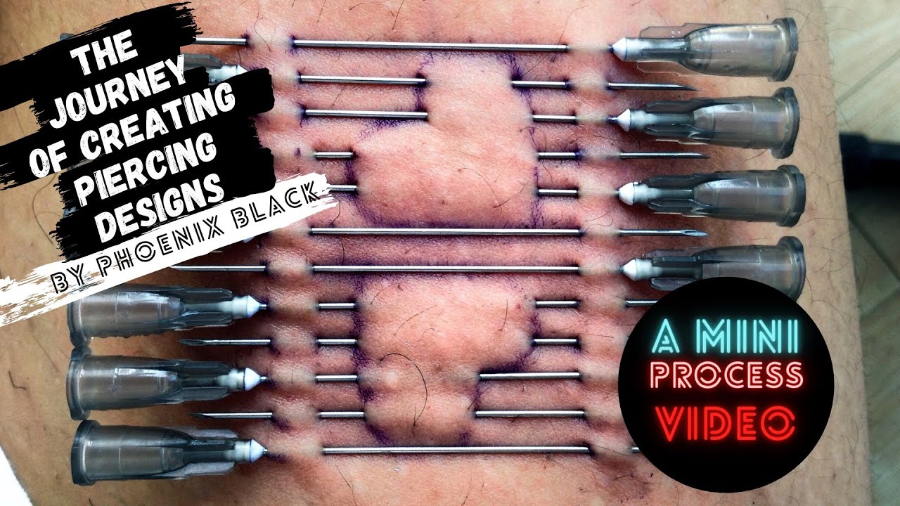 The Journey of Creating Artistic Piercing Stencils | Mini Process Video ...