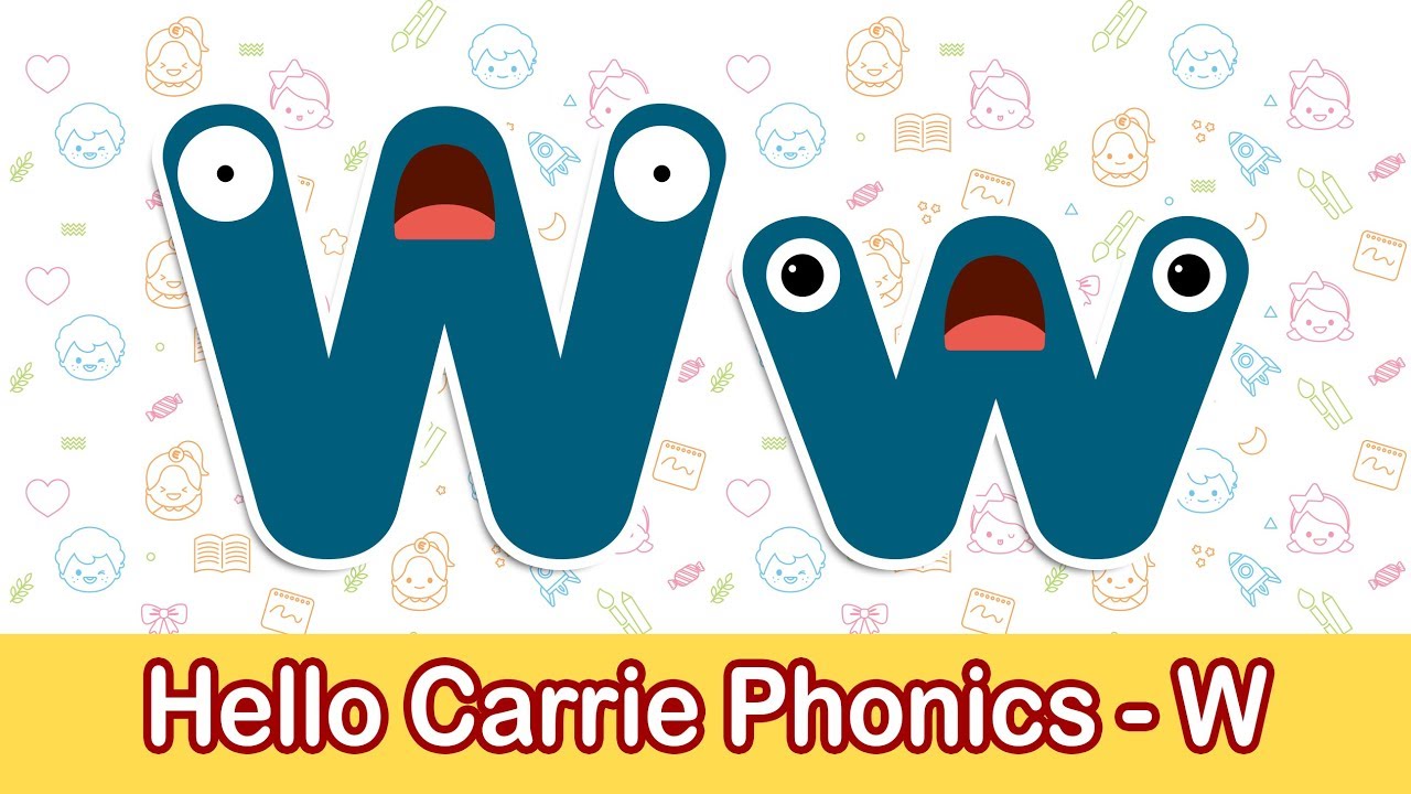 [Hello Carrie] 다나쌤의 헬로캐리 영어 파닉스 수업_W - YouTube