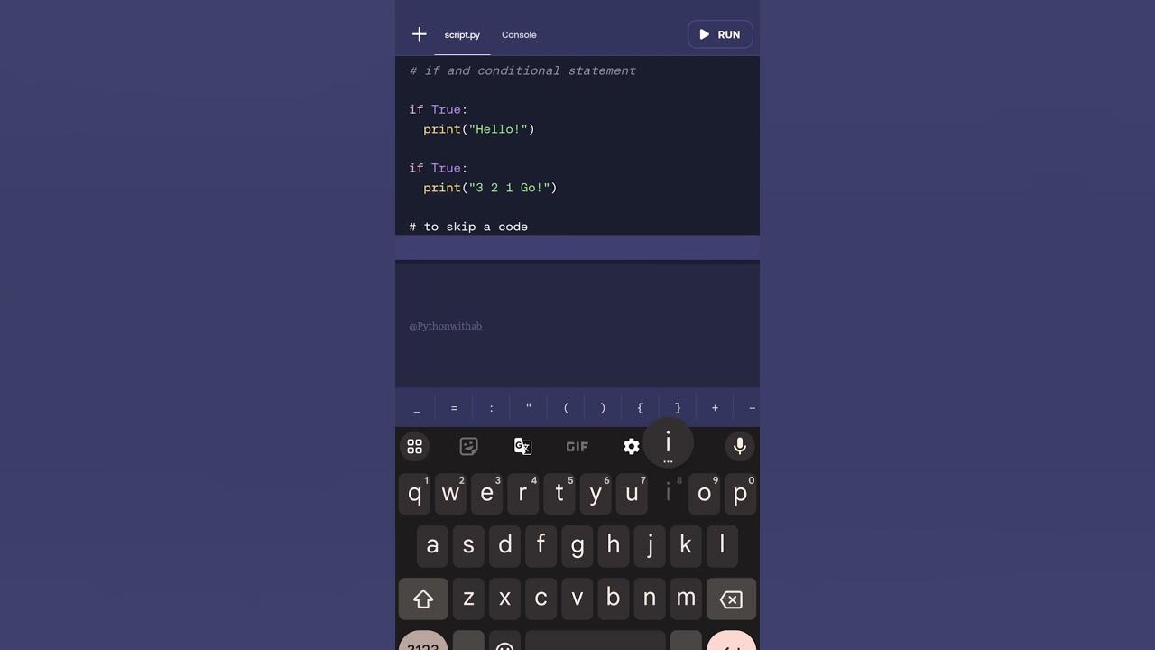 If And Conditional Statement 5 Pythontutorial Python Programming Coding