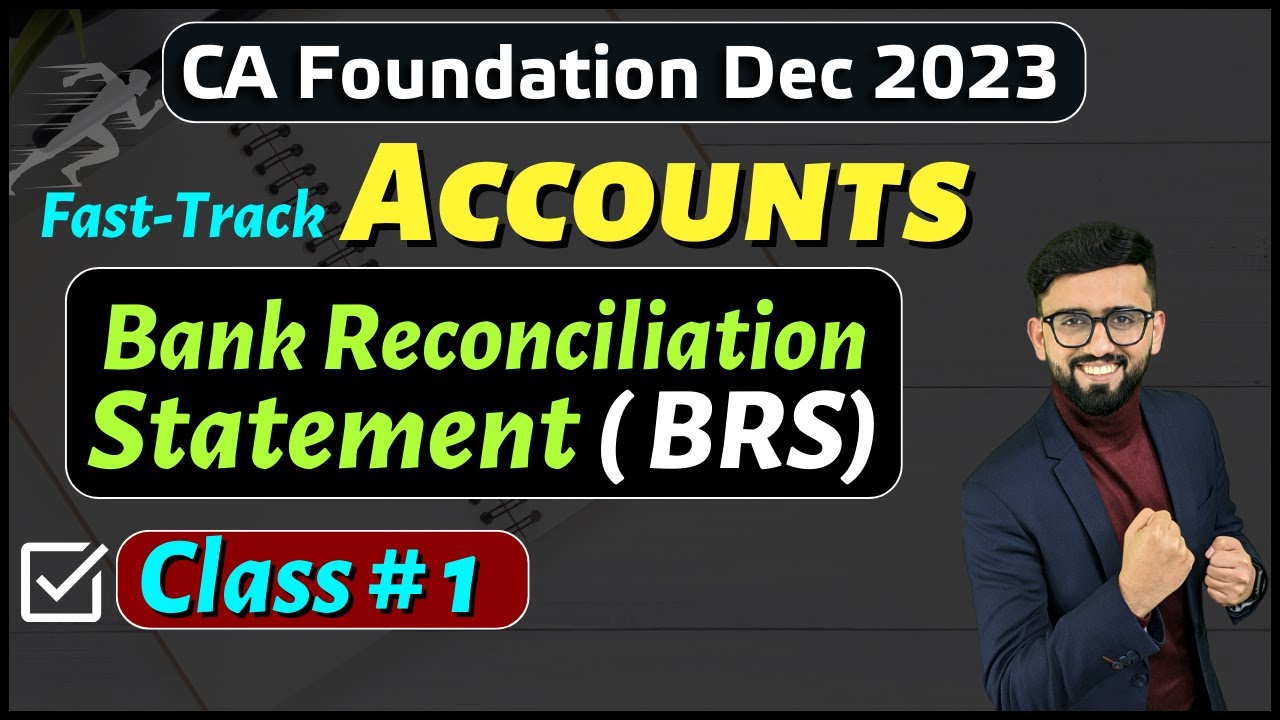 Bank Reconciliation Statement CA Foundation | CA Foundation Dec 2023 ...