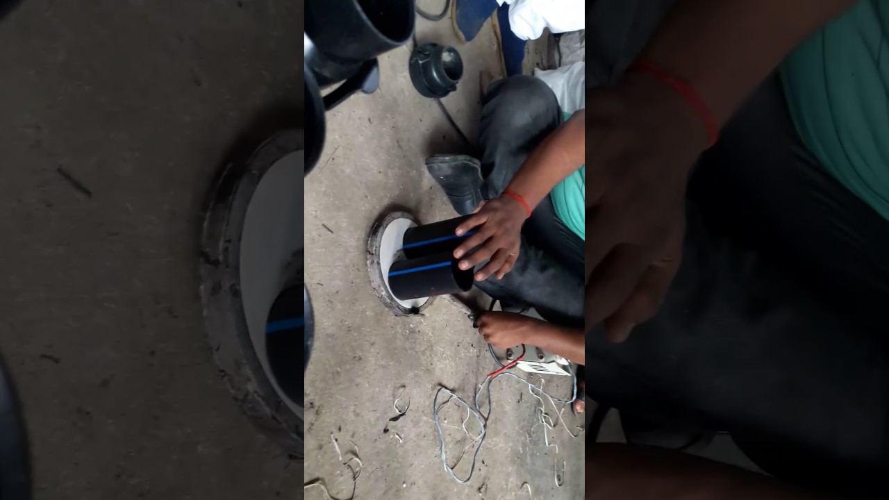 Manual hdpe joint - YouTube